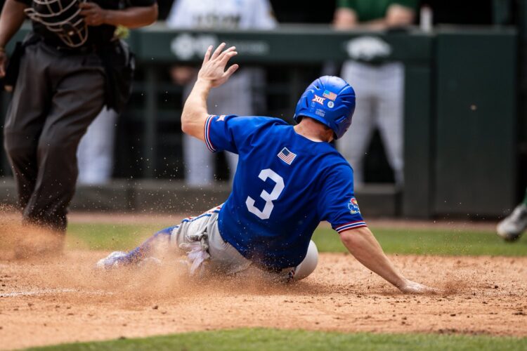 KU baseball eliminated from postseason with 4-3 loss to NDSU | News ...